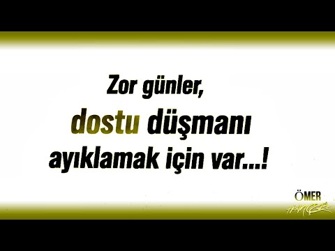 Zor günler, dostu düşmanı ayıklamak için var...! ▶️ kırgınım sana hayat