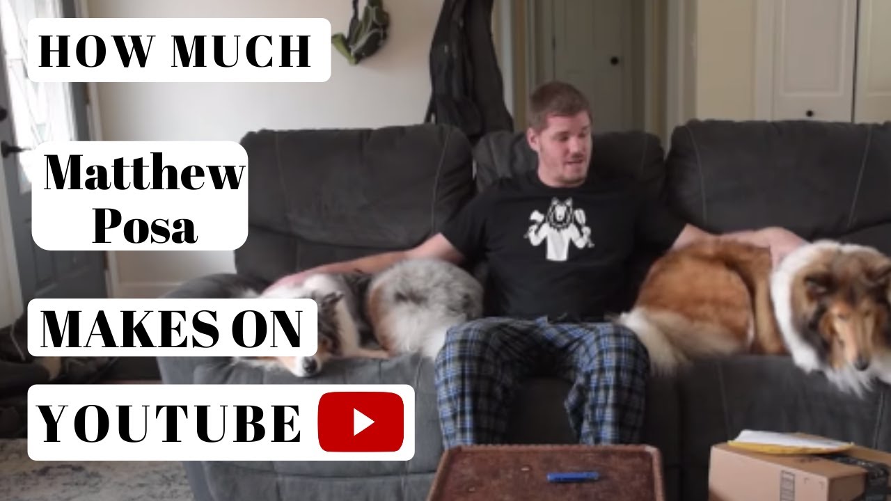 How much Matthew Posa makes on Youtube - YT Money Business Model - YouTube