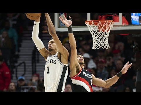 San Antonio Spurs vs Portland Trail Blazers - Full Game Highlights ...