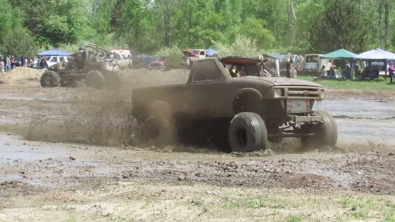 Little Chevy Big Mud At Waterman Mud Bog - YouTube