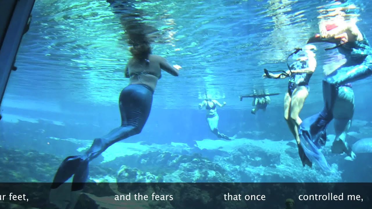 Let it Flow (Mermaid Janet & friends) Sang by Katie Kunn Weekie Wachee ...