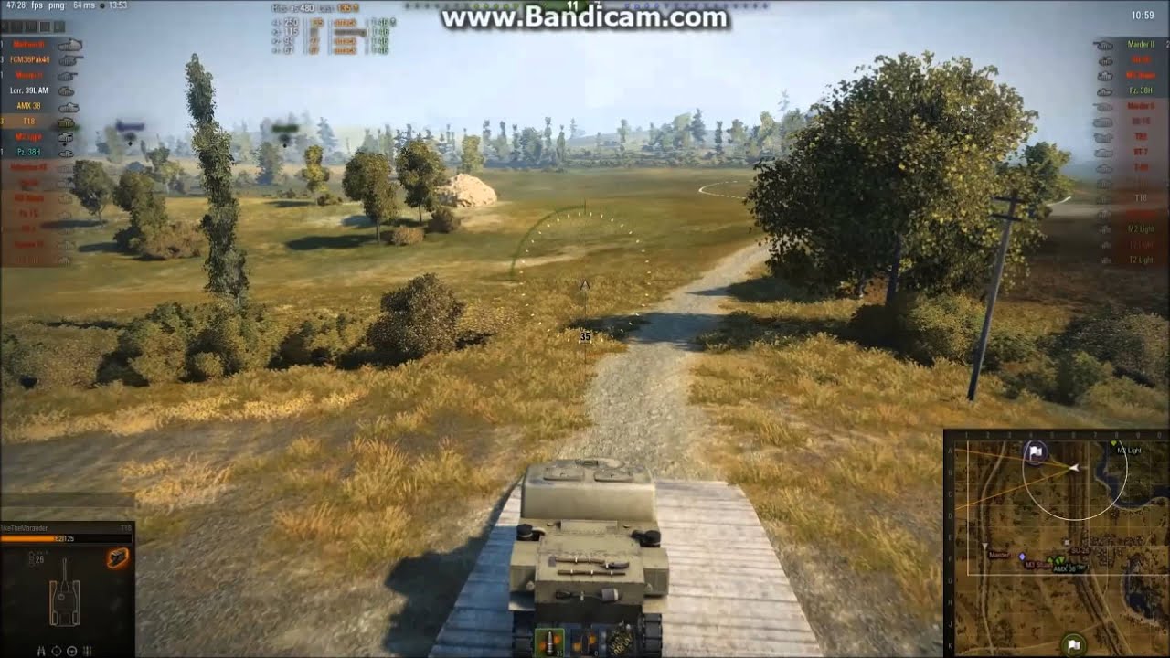 World of Tanks - T18 - Clutch Shot - YouTube