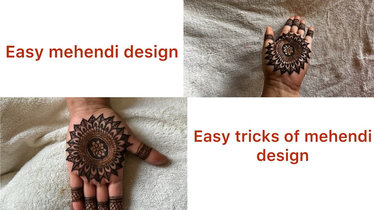 Easy mehendi design simple and unique mehendi design easy tricks of ...