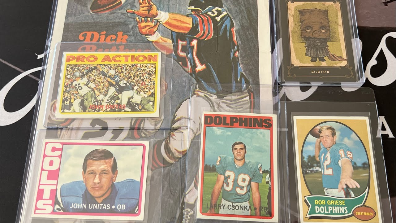 Local Card Shops Pickups- Vintage Football cards and Cookies? - YouTube