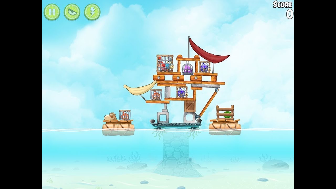 Angry Birds Rio Level 5 High Dive Walkthrough 3 Star - YouTube
