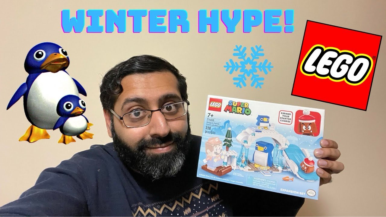 Super Mario Lego Set - Penguin Family Snow Adventure! (Unboxing ...