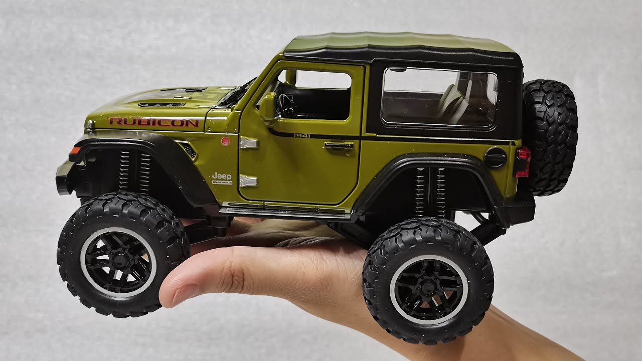 Unboxing of Jeep Wrangler Rubicon Model Car 1:20 Diecast Vehicle by ...