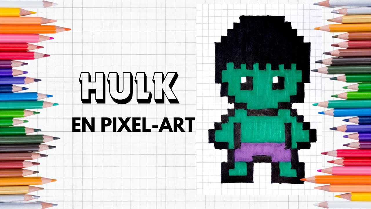 Como Dibujar a Hulk en Pixel Art - How To Draw Hulk #pixelart # ...