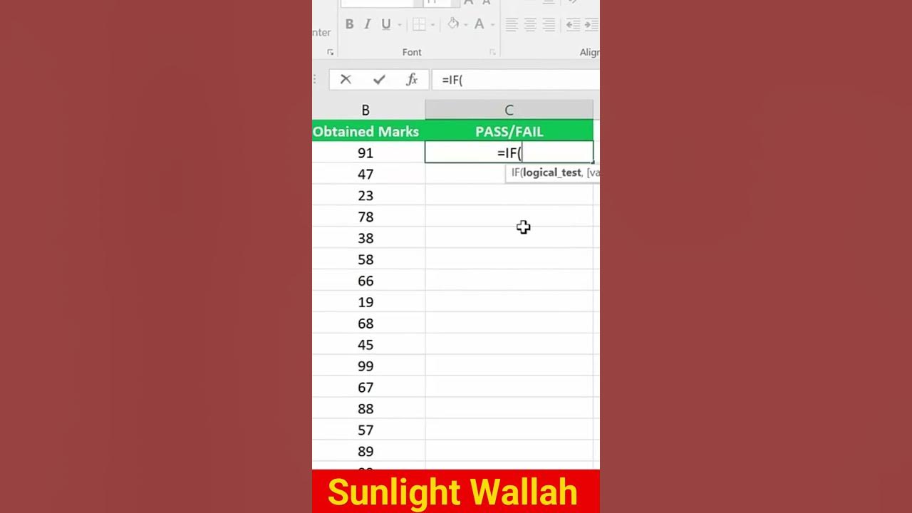 Use If Function In Excel|new Trick In Excel#yt #exceltips #viralvideo #