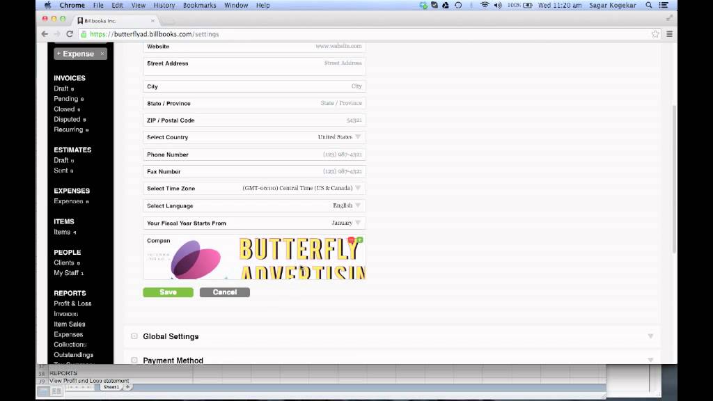 Upload logo in your Billbooks Account - YouTube