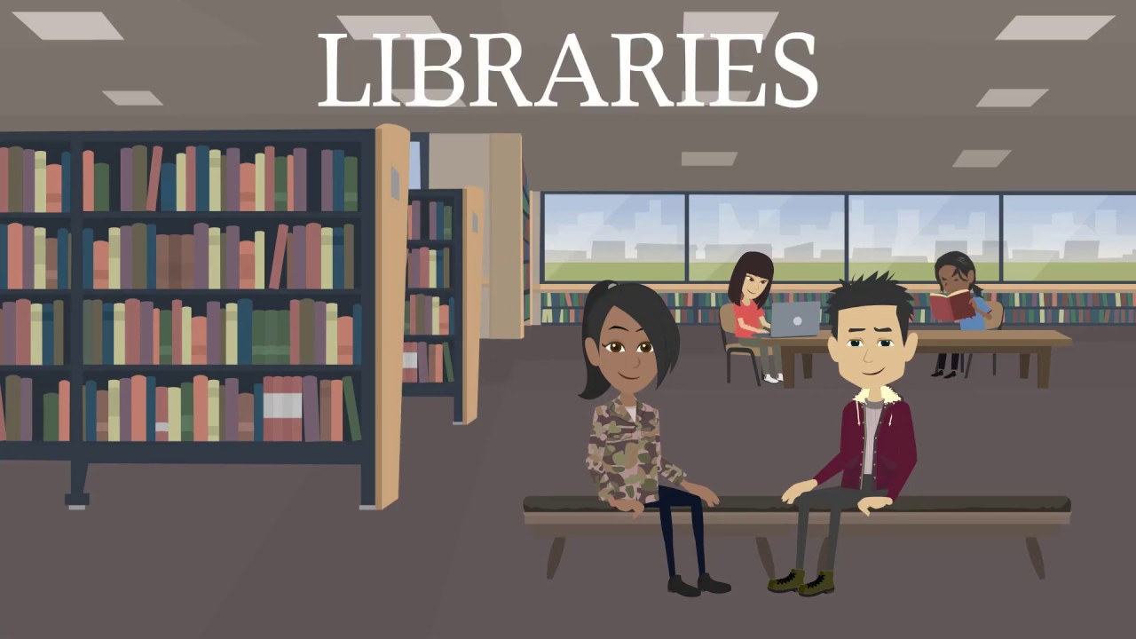 At the Library | Speaking English Fluently | Common Daily Expressions ...
