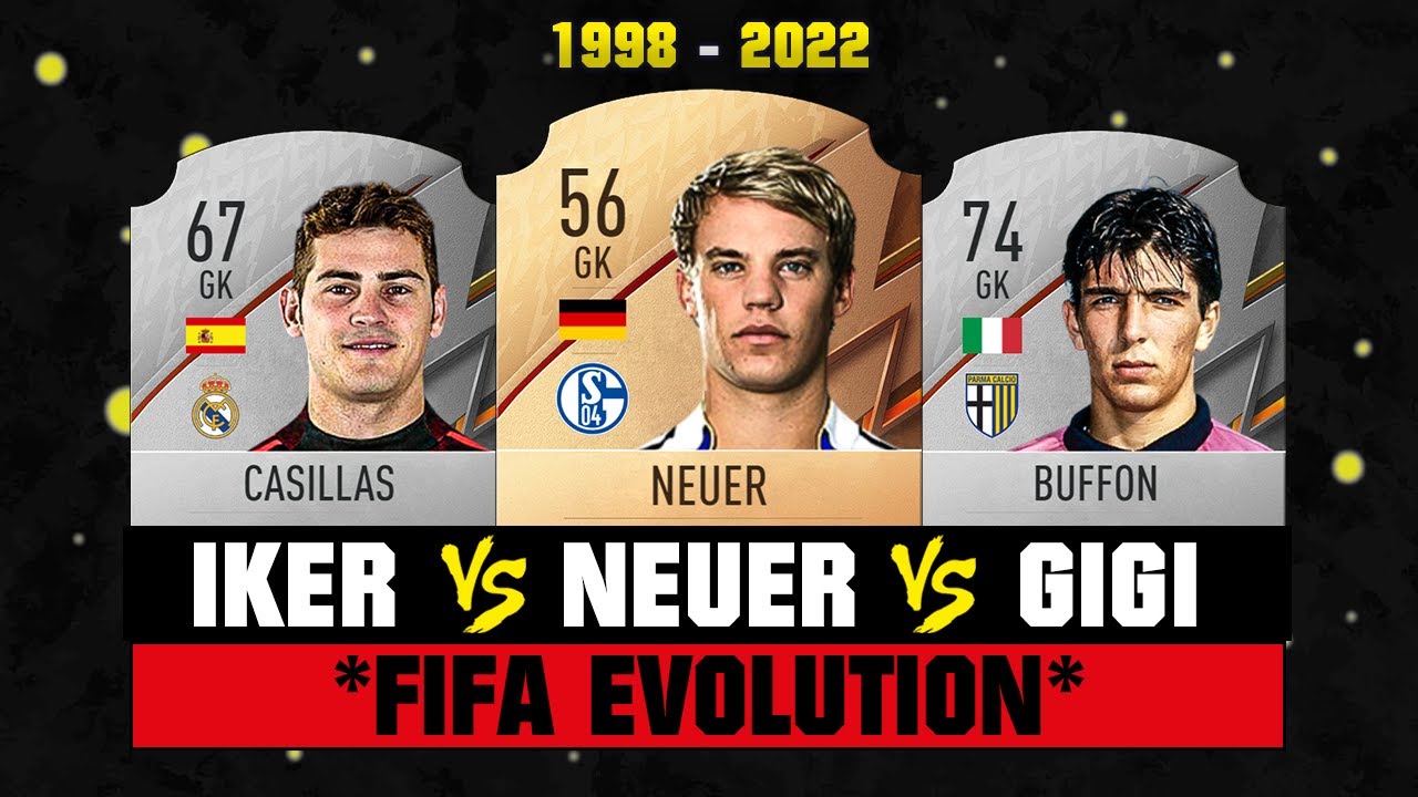Casillas VS Buffon VS Neuer FIFA EVOLUTION! 😢💔 FIFA 98 - FIFA 22 - YouTube