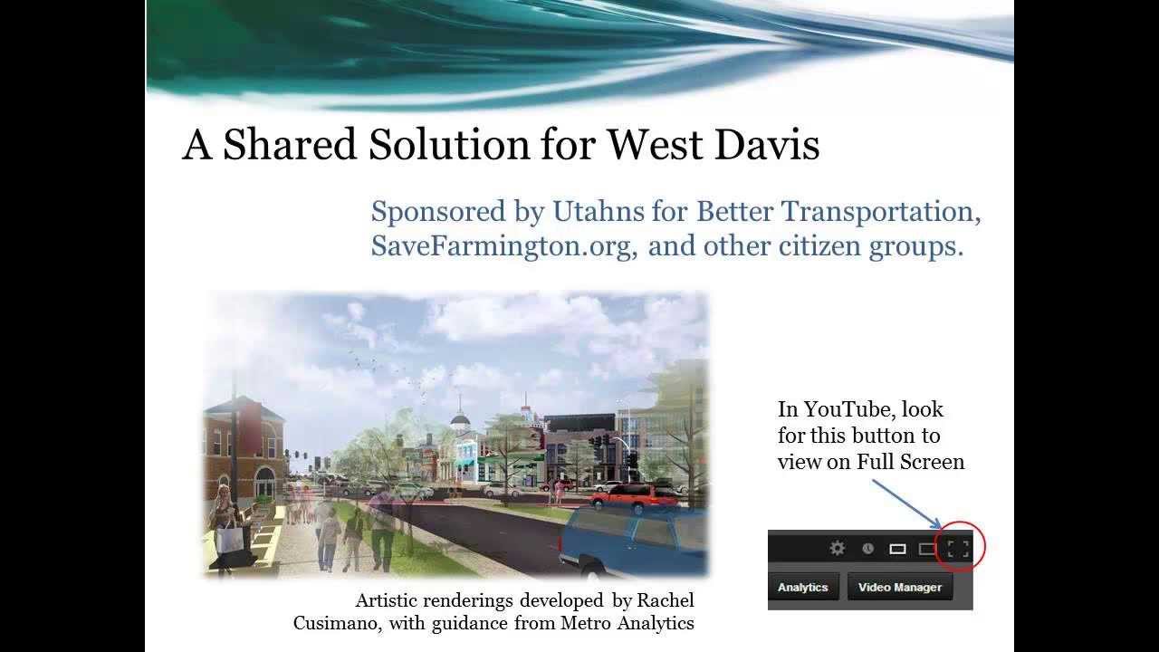 Shared Solution, West Davis Corridor - YouTube