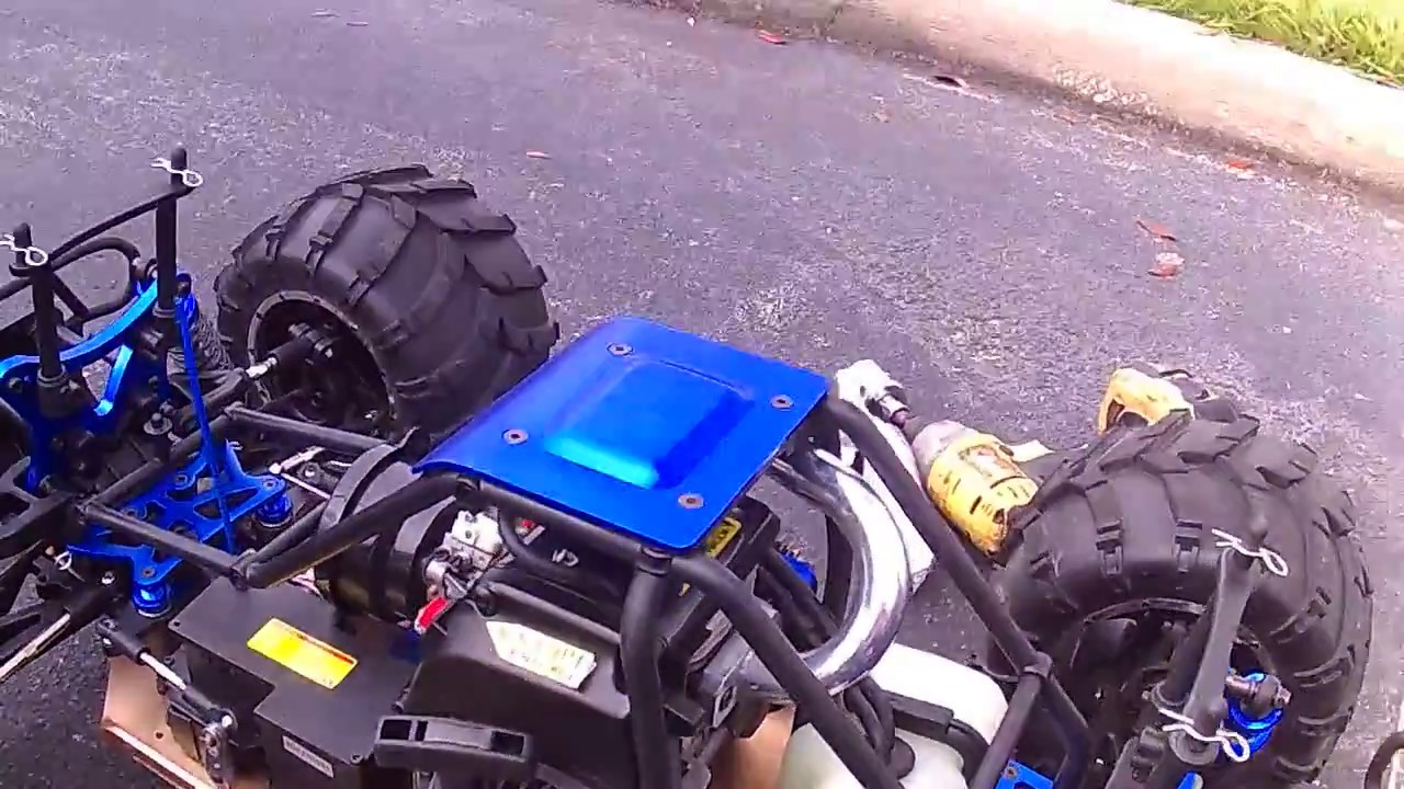 1/5th SCALE RC HIGH SPEED RUN TEST 77.3 MPH - YouTube