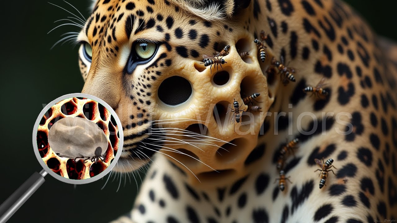 Swarming Bees Turn This Leopard’s Peaceful Moment Into Panic. - YouTube