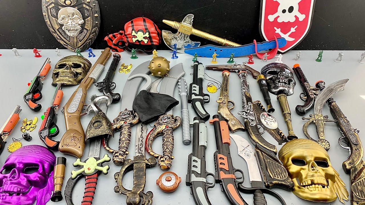 Toy Pirate Set, Weapons And Swords Used By Pirates Who Ruled The Seas ...