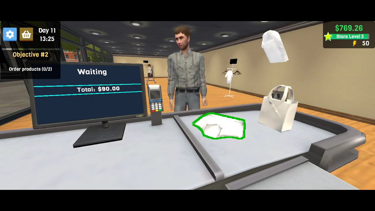 Supermarket Simulator Cashier Android Gameplay - YouTube