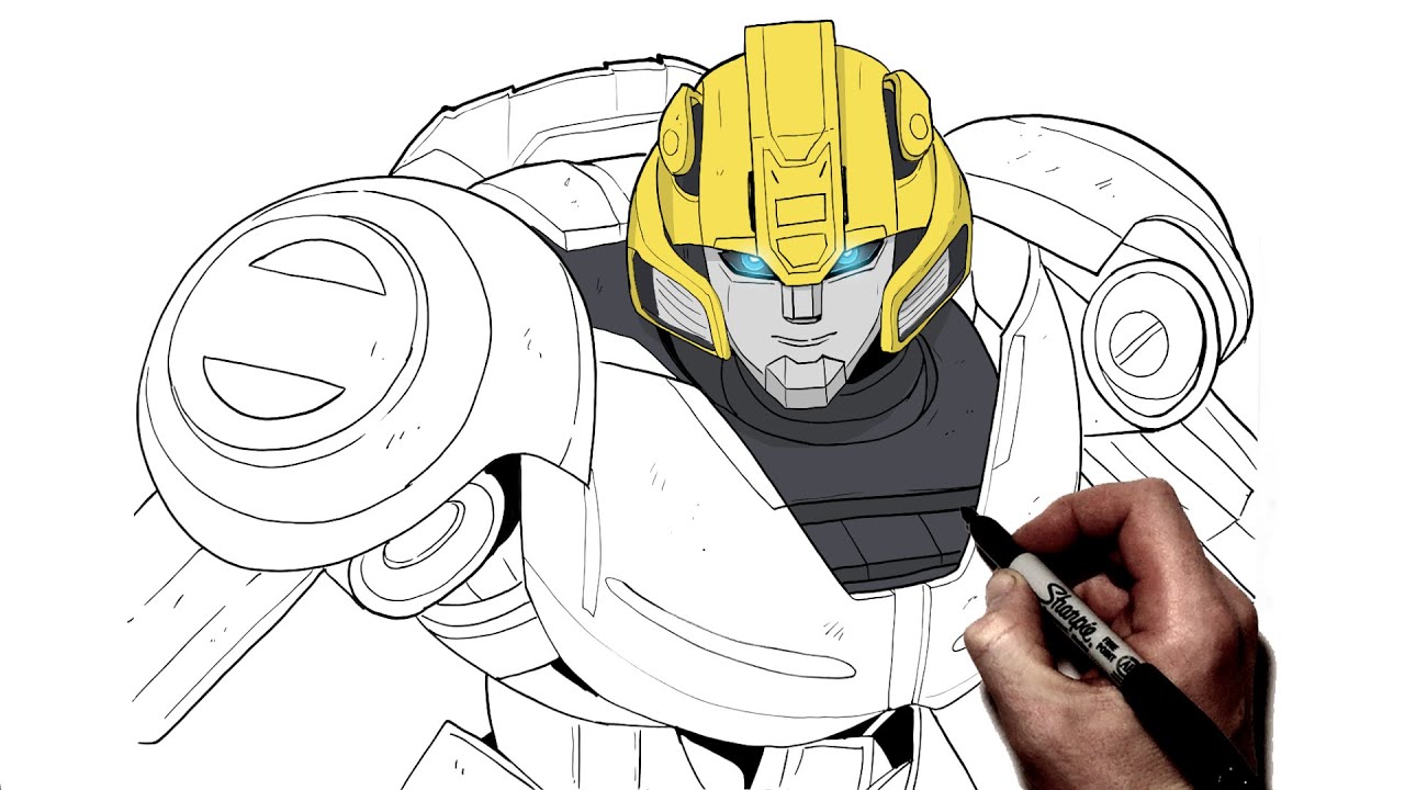 How To Draw BumbleBee Step By Step Transformers One YouTube How To Draw BumbleBee Step By Step Transformers One YouTube