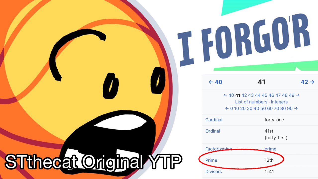 [YTP] BFDI:TPOT 1: You Know 41 Is A Prime Number, Right? - YouTube