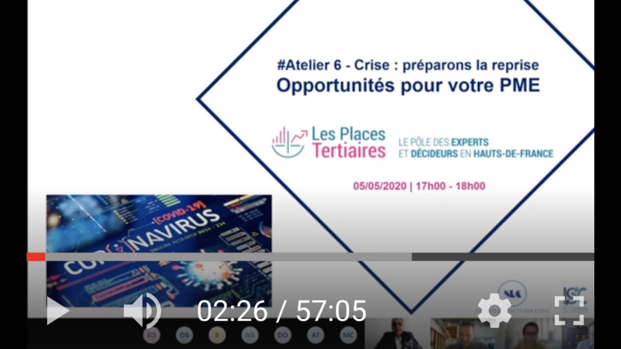 Atelier 6 avec Marc Henri MIGNON, Dirigeant de IS CONSEILS et David ...