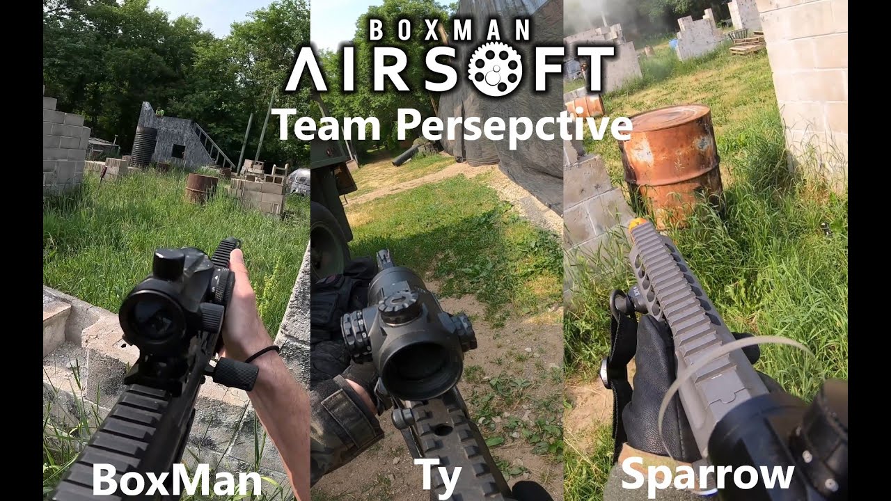 3 Player/GoPro, Team Perspective Airsoft Gameplay - CROWS at Twin ...