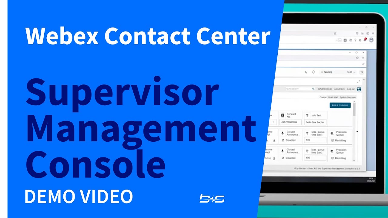 Webex Contact Center: Supervisor Management Console (DE) - YouTube