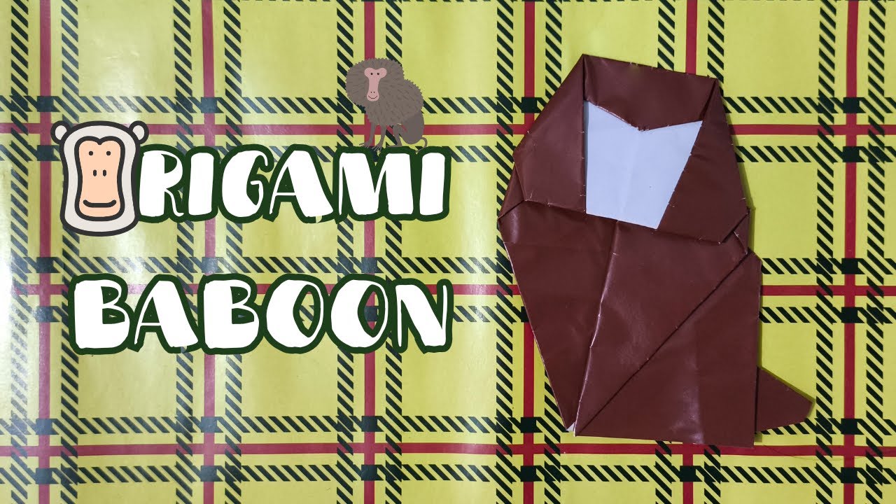 How to Make an Easy Origami Baboon (Monkey) Tutorial #origami ...