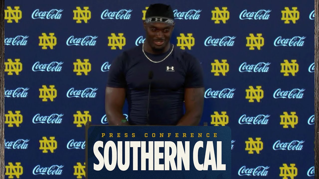 Southern Cal Postgame Press Conference (10.18.25) | Notre Dame Football ...