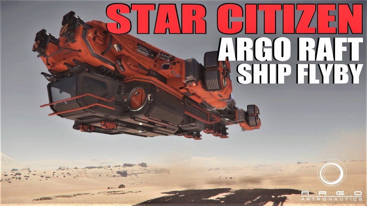 Star Citizen | Low Level Ship Flyby | Planet Daymar | ARGO RAFT. - YouTube