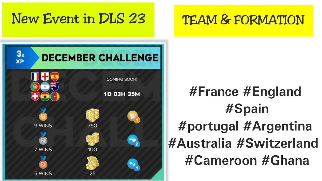 DLS 23 New event | December Challenge dls 23 - YouTube