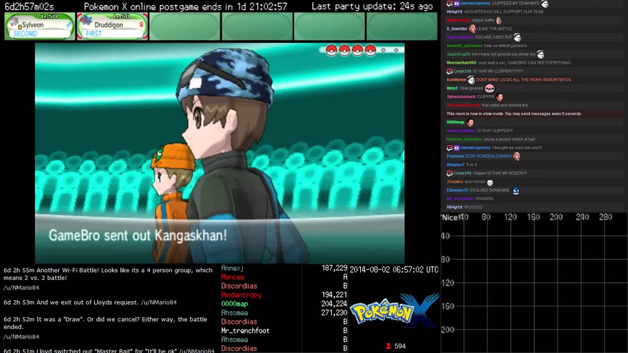 Tpp ( Pokemon X ) Clipper and GameBroJeremy Battle Vs Aissurteivos and ...