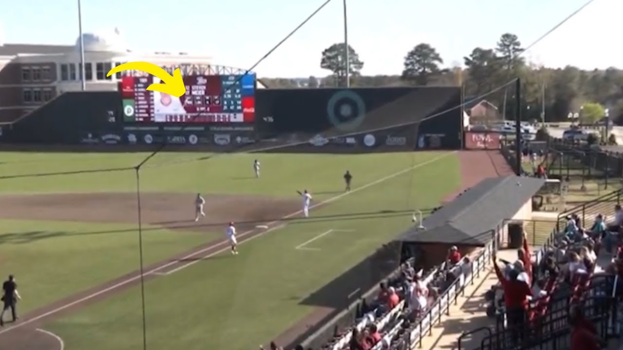 Highest Bat Flip Ever in College Baseball - YouTube