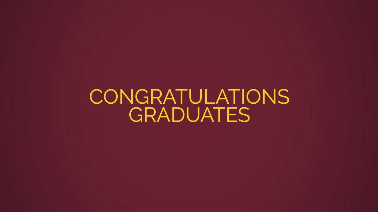 Congratulations from the Faculty/Staff - YouTube