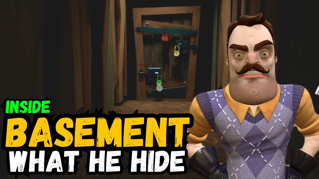 Hello Neighbor Inside Basement😲 What He Hide There || Act 1 Complete ...