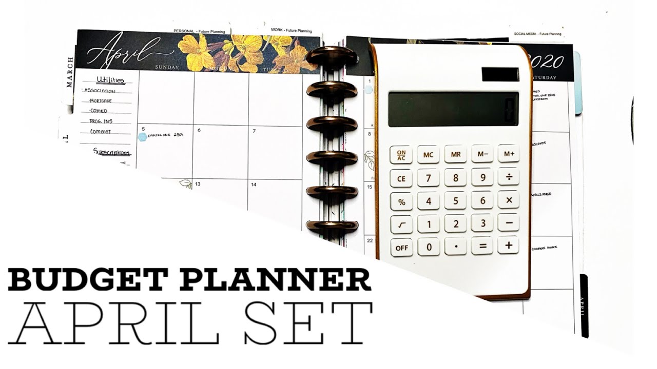Set Up Of My Budget Planner | April 2020 | Happy Planner | Monthly ...