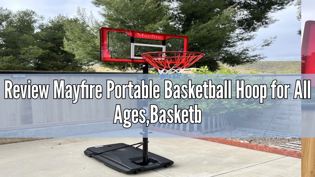 Review Mayfire Portable Basketball Hoop for All Ages,Basketball Goal ...