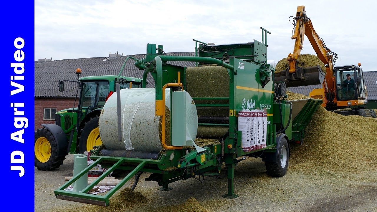 Maisbalen persen 2020 | Orkel MP2000+O&K+Wacker | Pressing maize bales ...