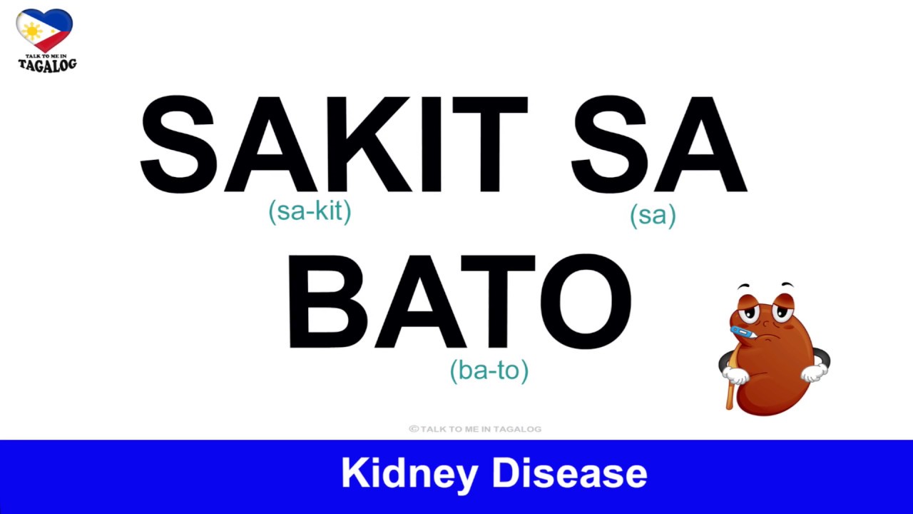 Diseases and Health Issues in Tagalog | Learn Filipino Vocabulary - YouTube