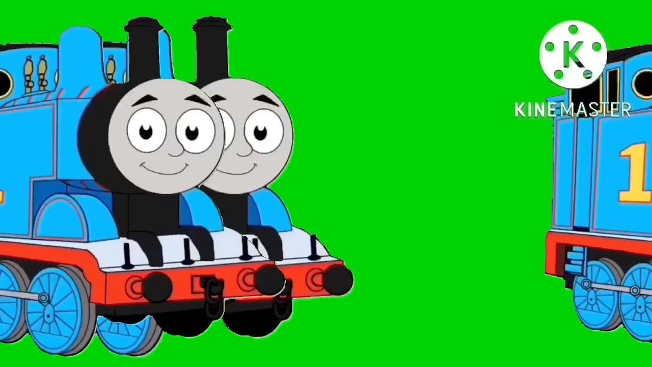 Thomas the tank engine stampede green screen - YouTube