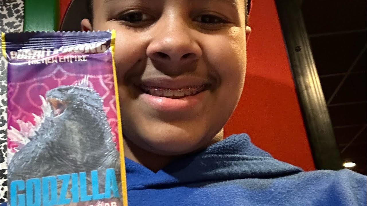 Eating the Godzilla chocolate bar - YouTube