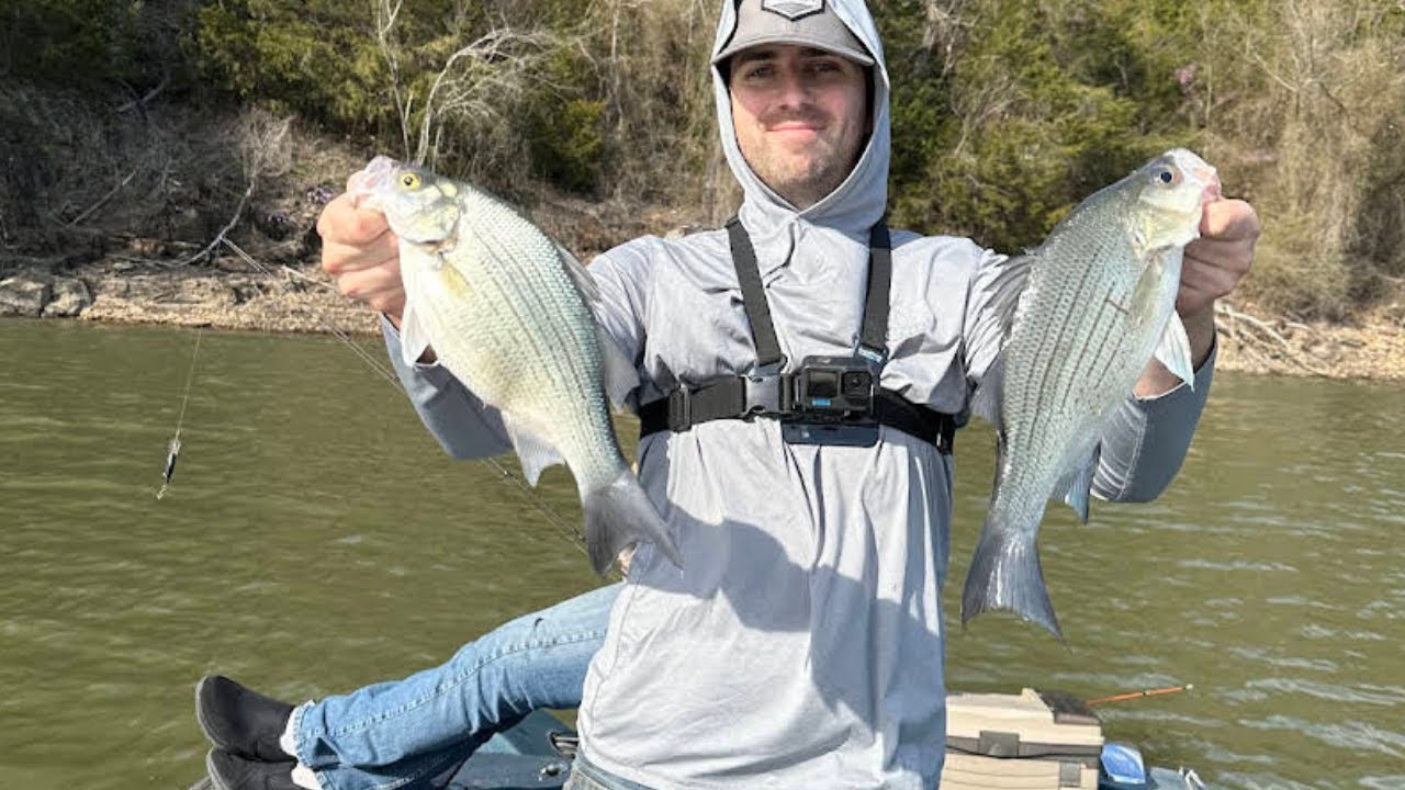 MARCH WHITE BASS FISHING! USING UMBRELLA RIG AND SHAD RAP CRANKBAIT ...