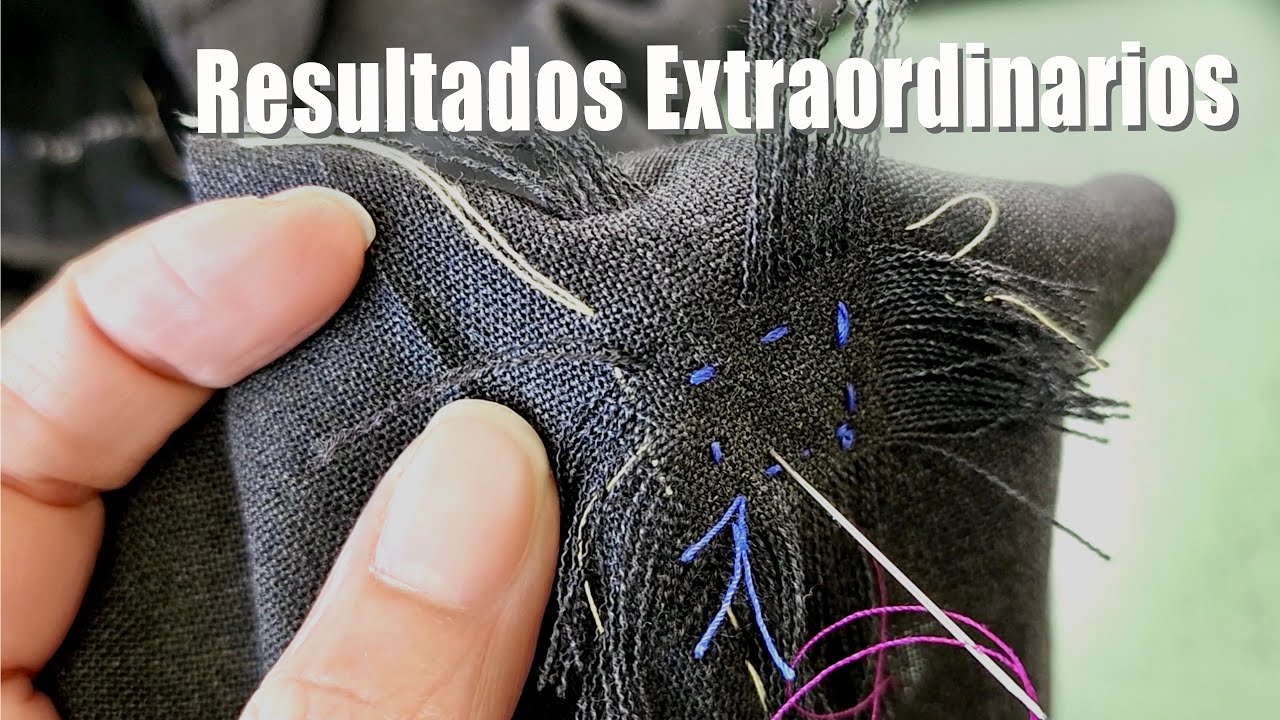 Aprende a hacer Zurcido Invisible.😱 No creerás lo que ven tus ojos ...