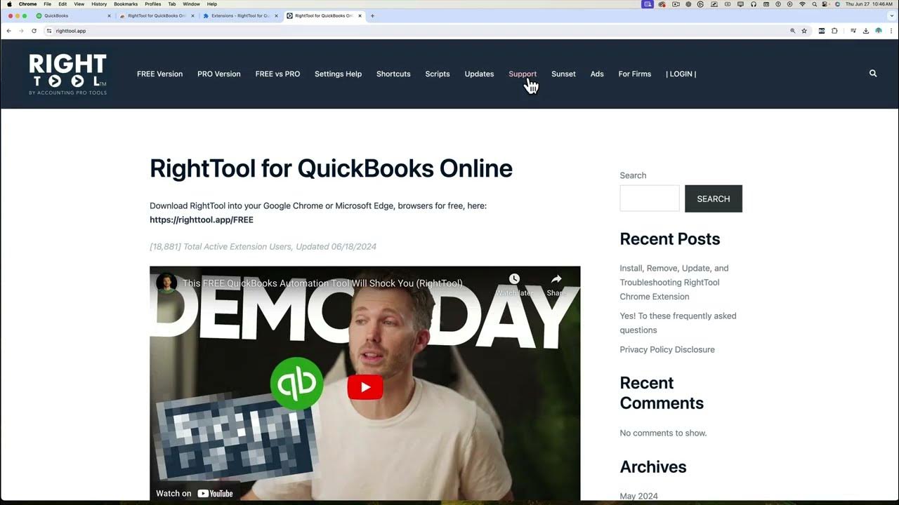 Troubleshooting RightTool in Chrome: Update, Re-install, Clear Cache/Cookies, Allow Permissions ...