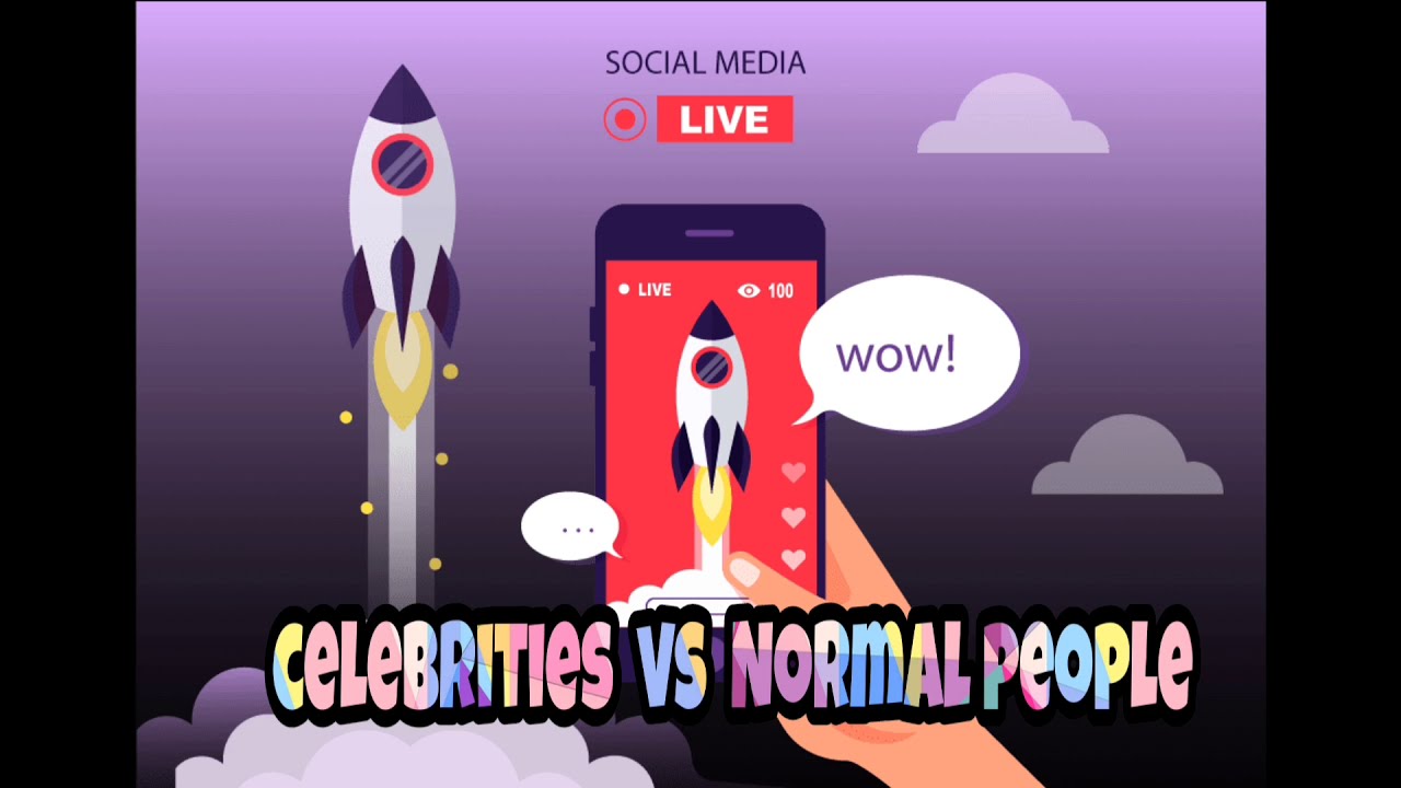 Celebrities live vs Normal people Live - YouTube
