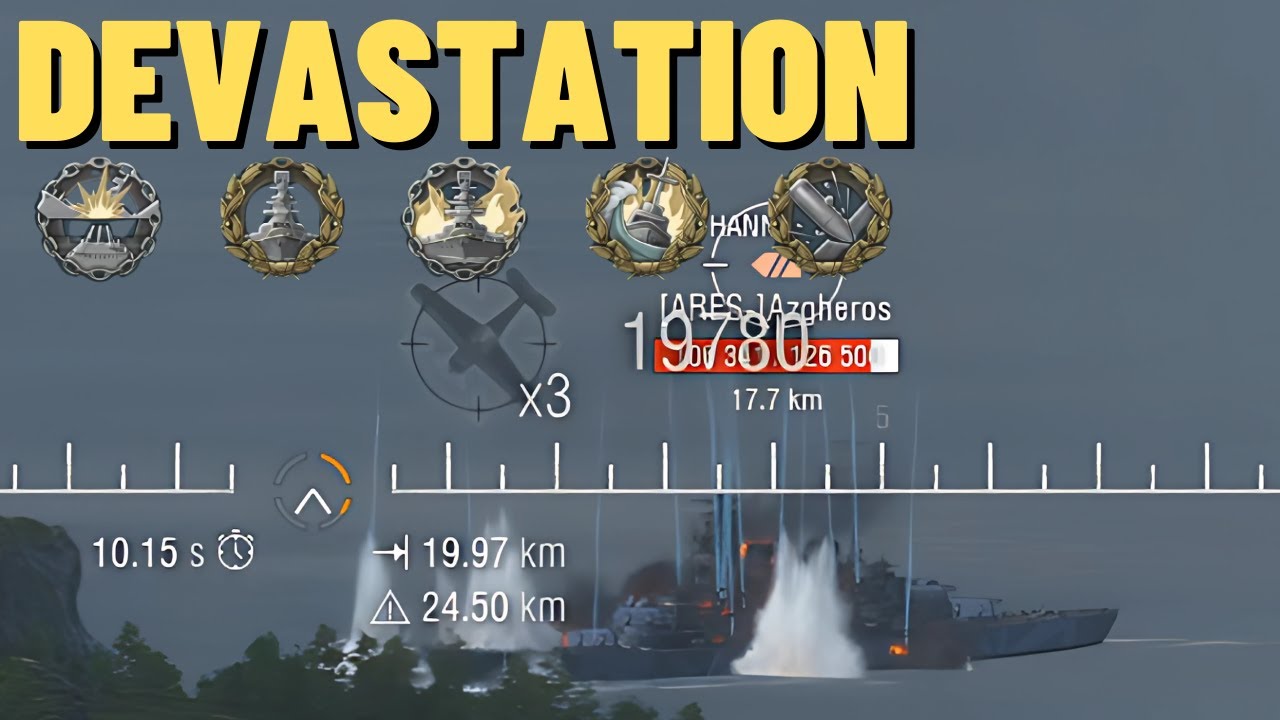 Devastation: Massive HE Salvo Damage with Smart AP Usage - YouTube