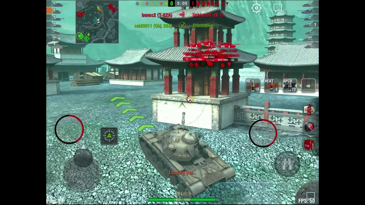 World of Tanks Blitz (WoTB): M48 Patton - Lost Temple - YouTube