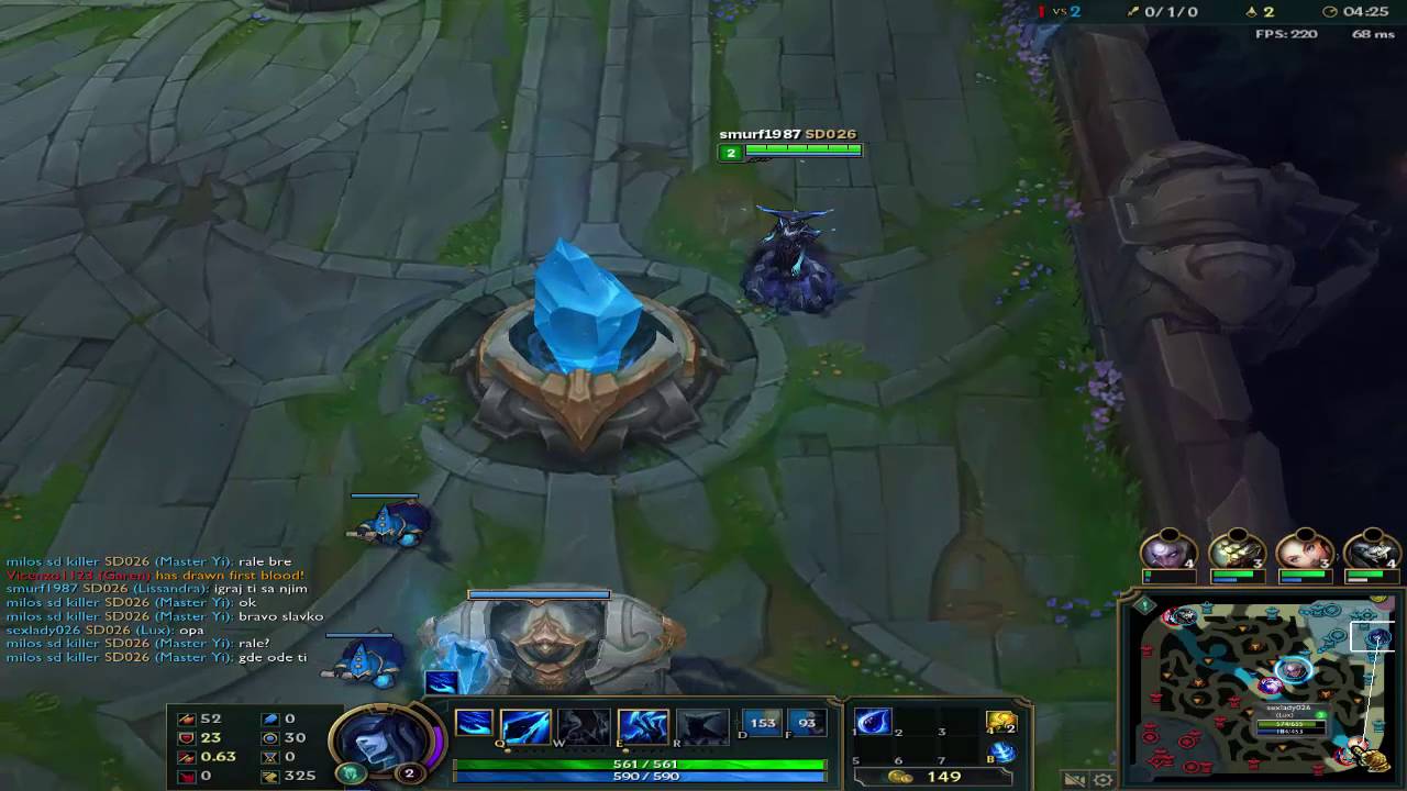 League Of Legends LOL Magic Lisandra Gamers Gameplay Garen Hero - YouTube
