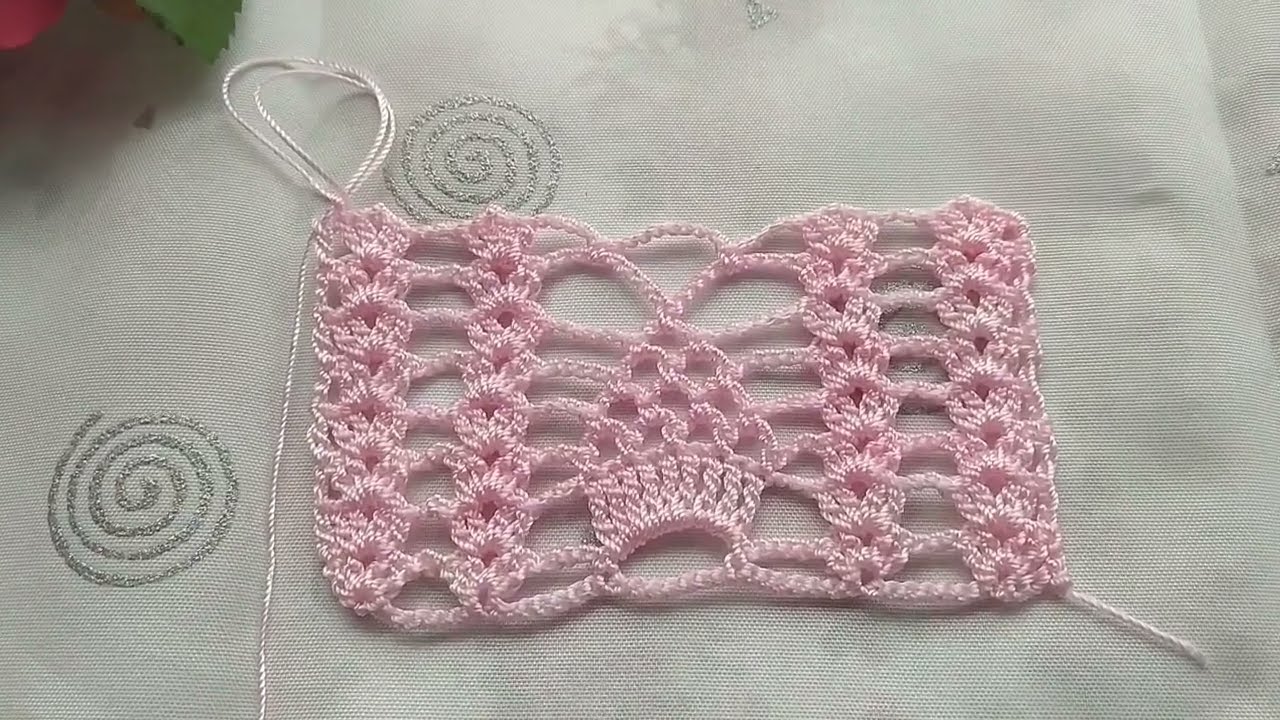 Tutorial de punto piña a crochet - randa a crochet - YouTube