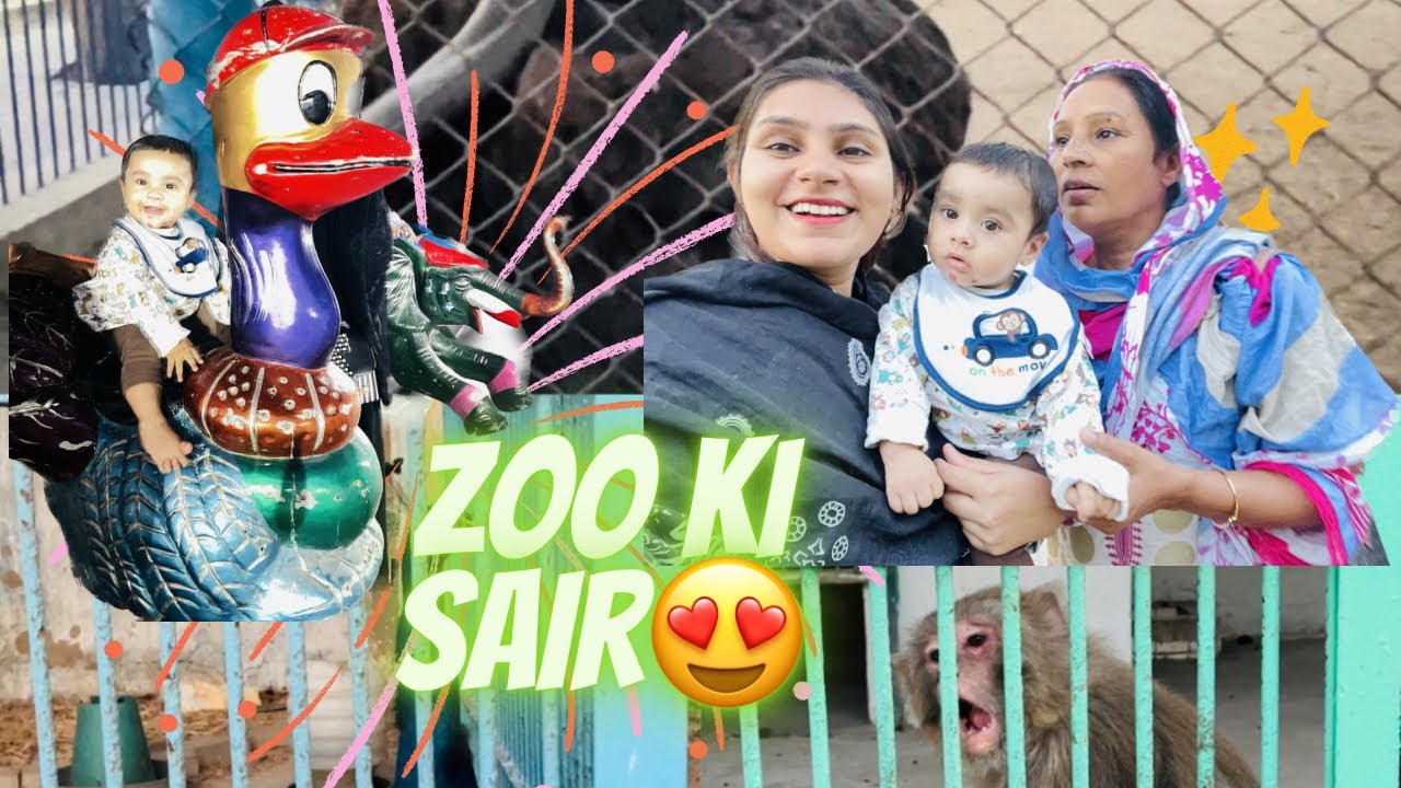 Izyan’s first visit at zoo or usko hogai “Allergy”😭 | mor ne nach kr ...
