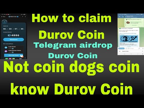 How to claim Durov Coin Not Coin Dogs Coin Know Durov Coin - YouTube
